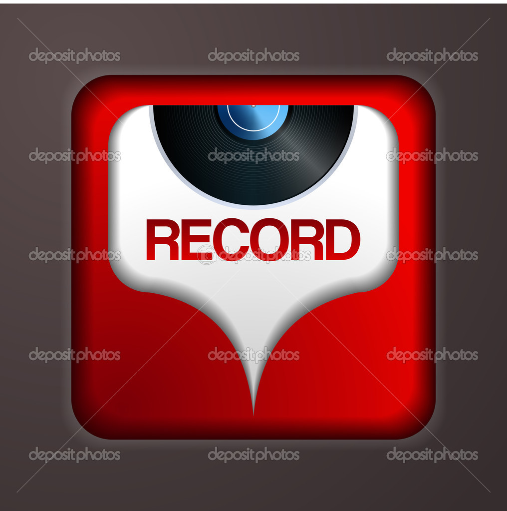 Vector Black Vinyl Record Stock Vector Image by ©ClassyCatStudio #24363945