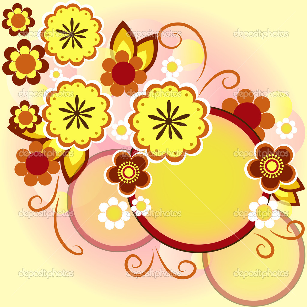 Vector Floral Background Design Stock Vector Image by ©ClassyCatStudio ...