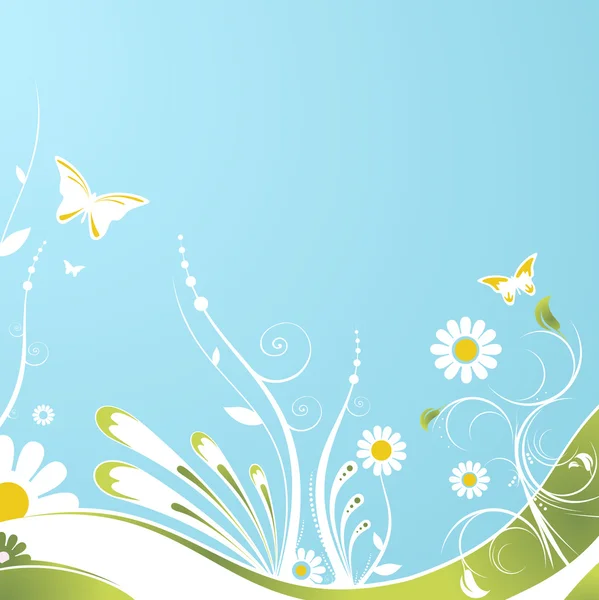 Vector Floral Background Design Stock Vector Image by ©ClassyCatStudio ...