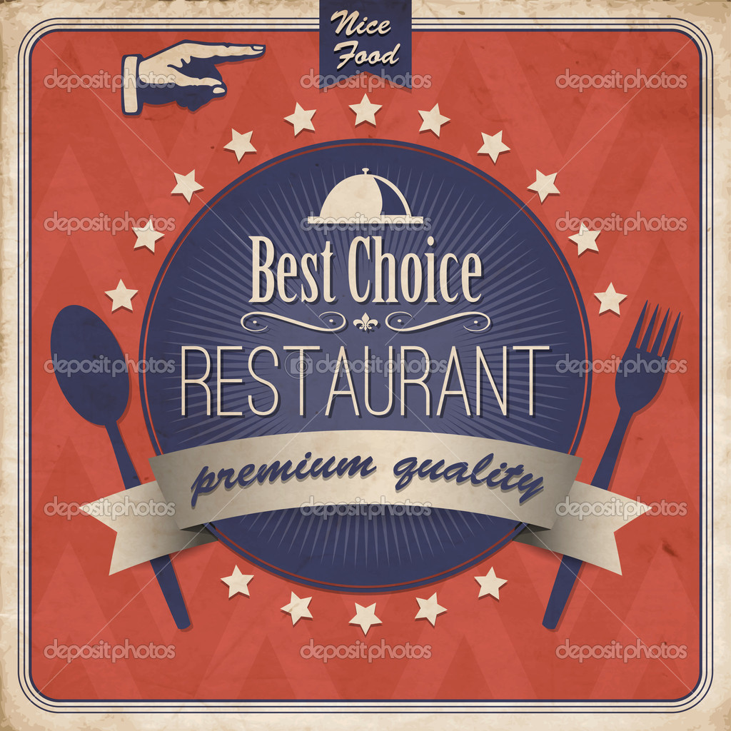 Food Restaurant Labels Set Design Stock Vector Image by ...