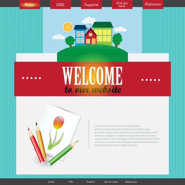 Welcome home imágenes de stock de arte vectorial | Depositphotos