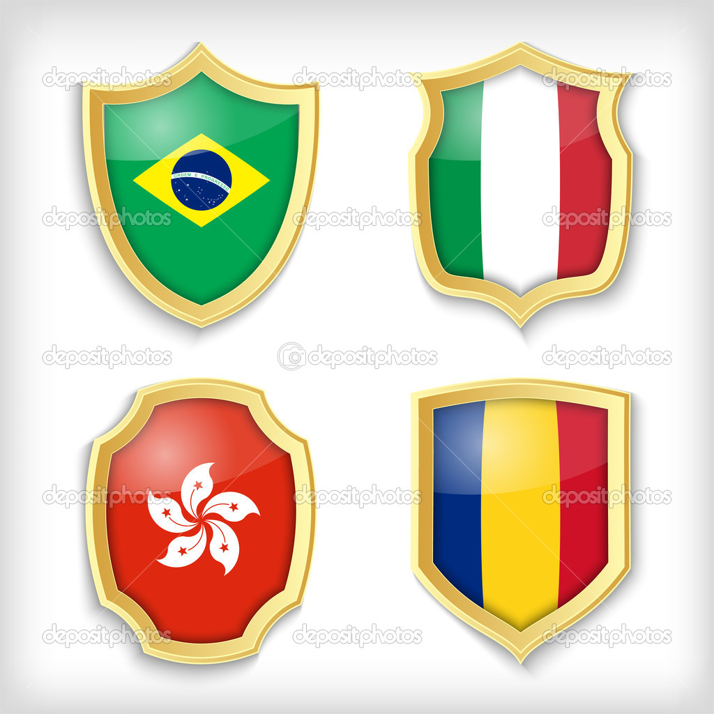 Flags Signs Vector Illustration Stock Vector Image by ©ClassyCatStudio ...