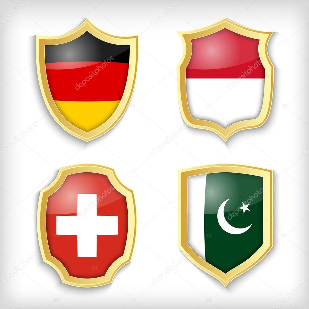 Flags Signs Vector Illustration Stock Vector by ©ClassyCatStudio 26236235