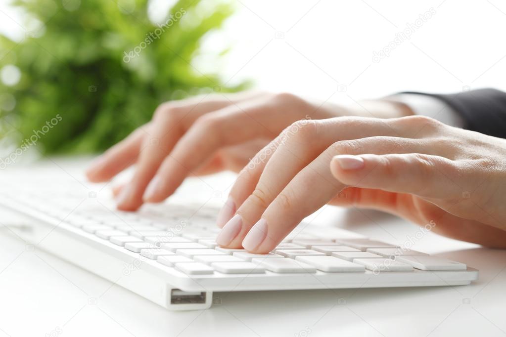 Operating on the computer — Stock Photo © Sepy #25833307