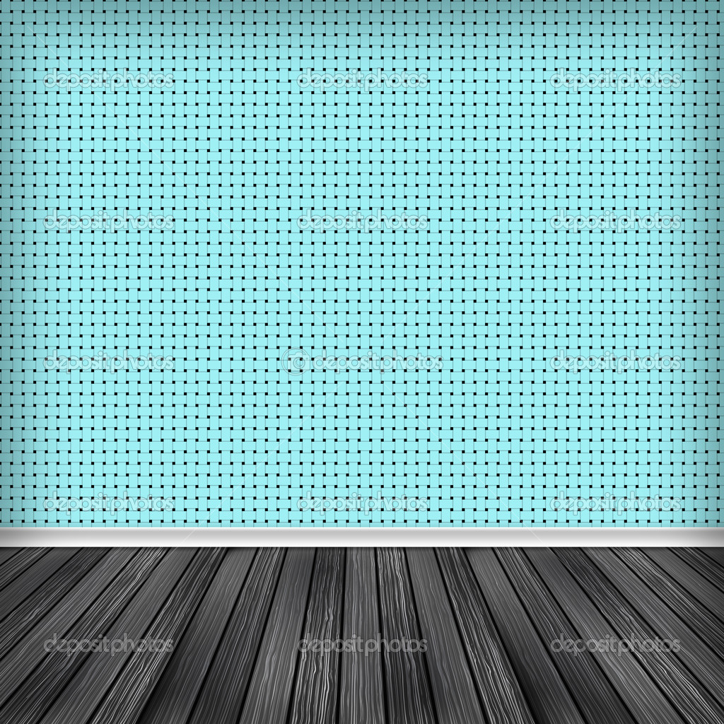 Camera goala, interior cu tapet albastru. Textura de înaltă rezoluție ...