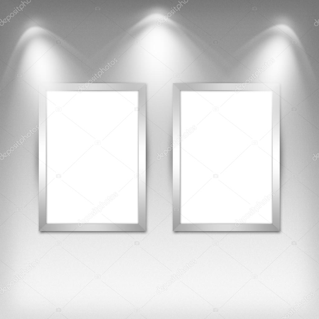 Multiple Empty Picture Frames