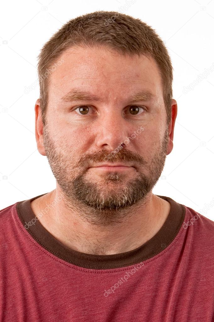 Unshaven Caucasian male facing forward — Stock Photo © CJMGrafx #23904817