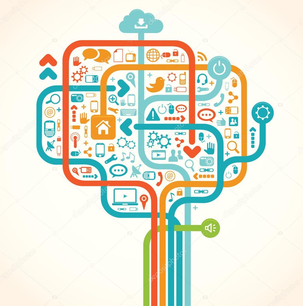 Social media tree Stock Vector by ©giorgos245 39373085 Social media tree Stock Vector by ©giorgos245 39373085