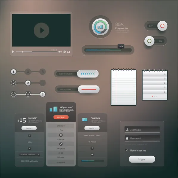 ᐈ Medieval ui kit stock vectors, Royalty Free ui illustrations ...