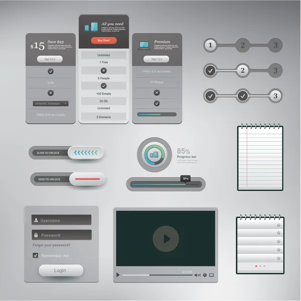 UI for web and mobile Stock Vector Image by ©vectorpro #163073242