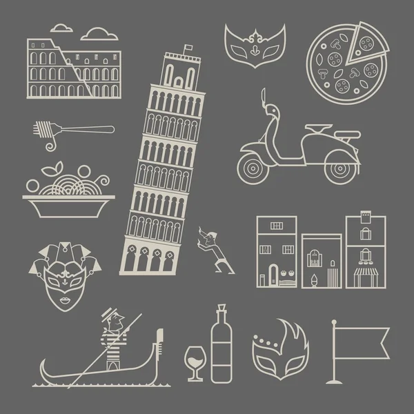 Traditional symbols of Italy Stock Vector Image by ©Klava #42667887