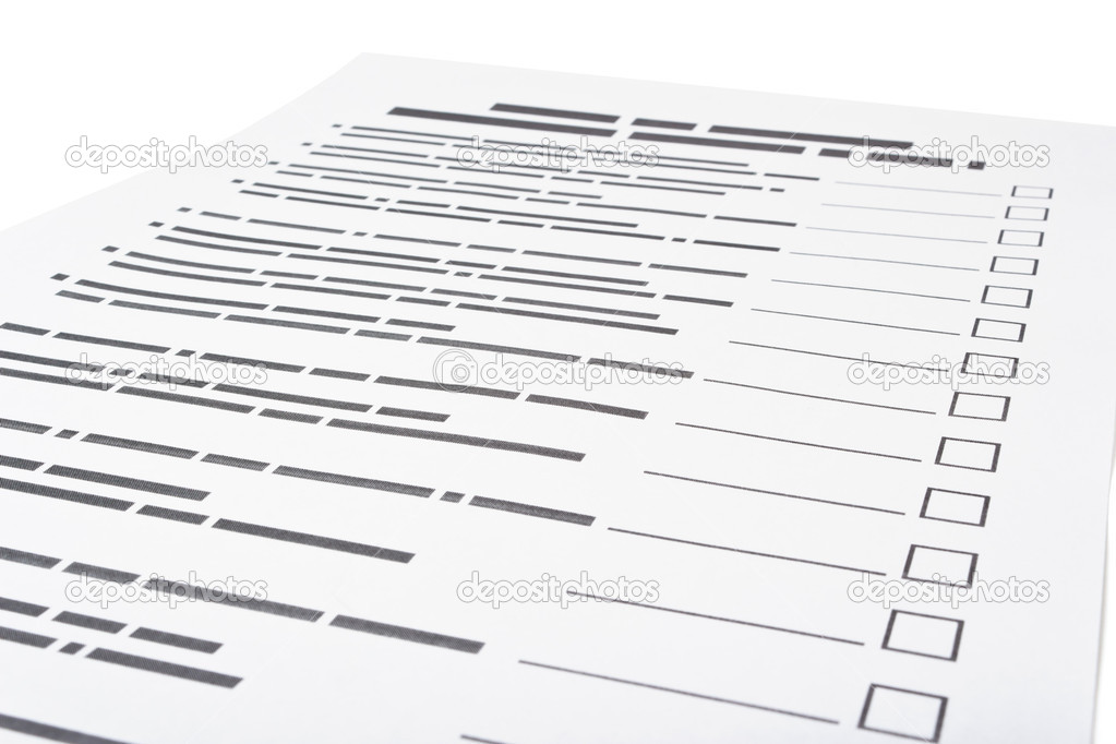 Questionnaire Stock Photo by ©pilotL39 42776625