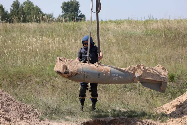 Russian Aerial Bombs Unexploded Ordnance Disposal Chernihiv Ukraine ...