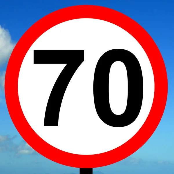 Speed limit road traffic signs — Stock Photo © PeterEtchells #82234434