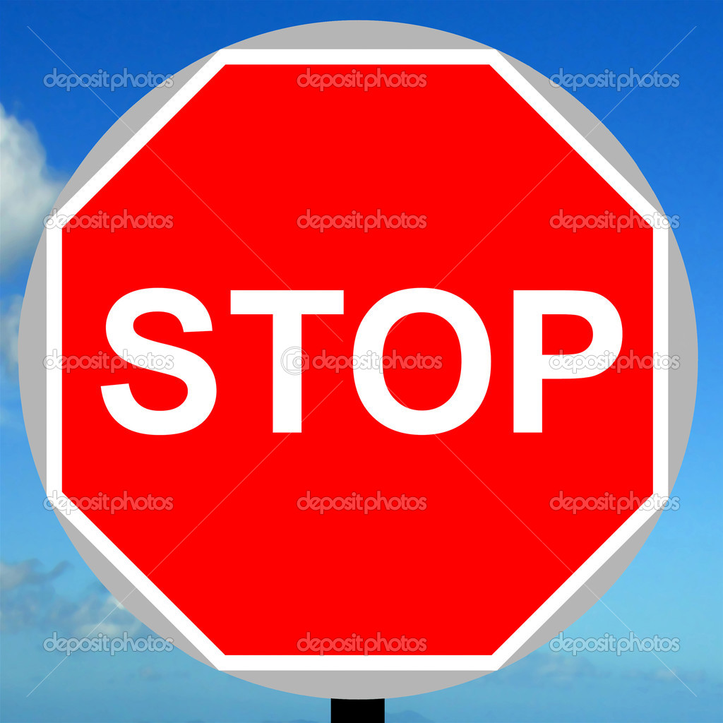 Manually operated temporary stop sign Stock Photo by ©PeterEtchells ...