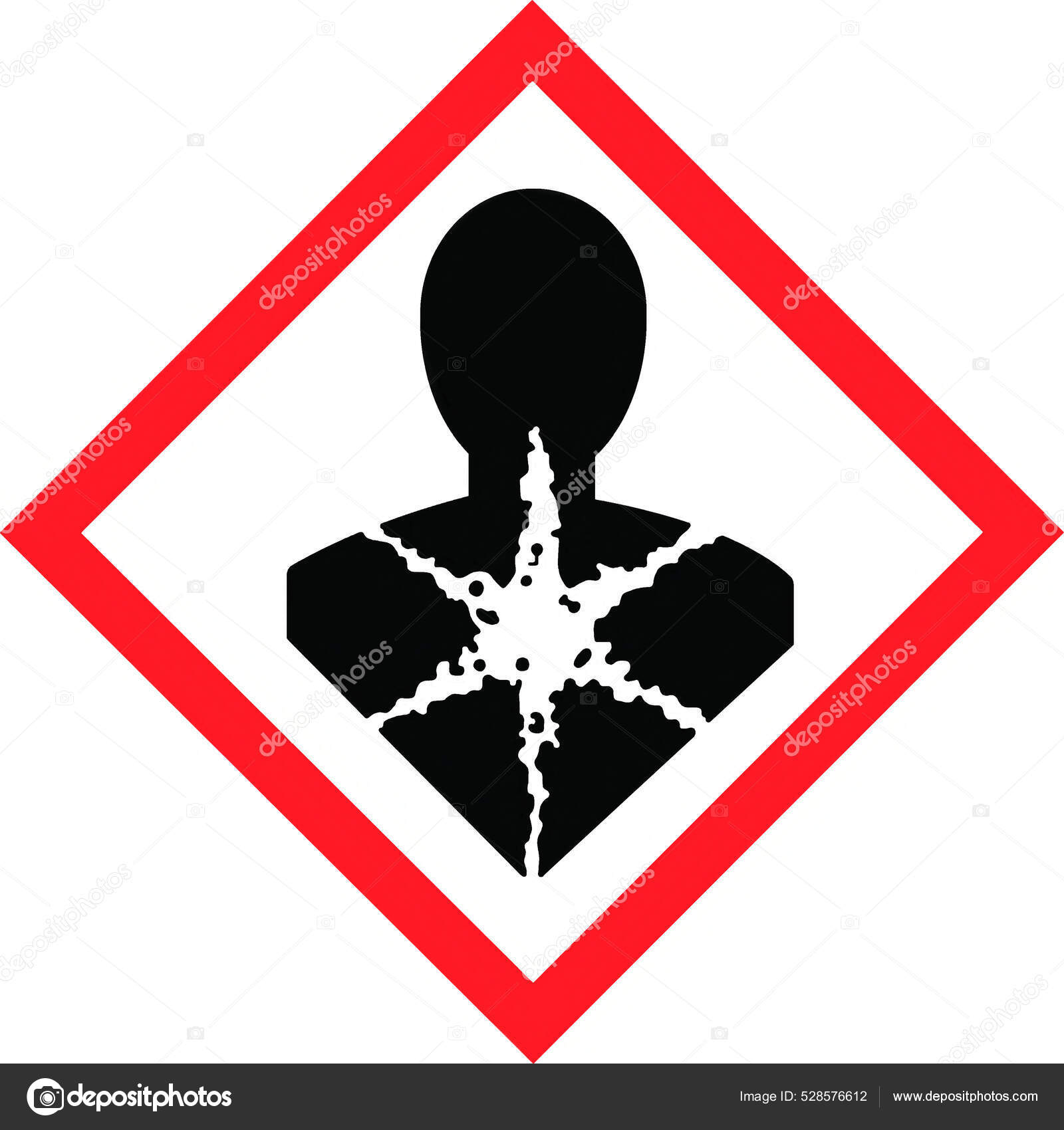 Longer Term Health Effects Clp Hazard Warning Sign — Stock Photo ...