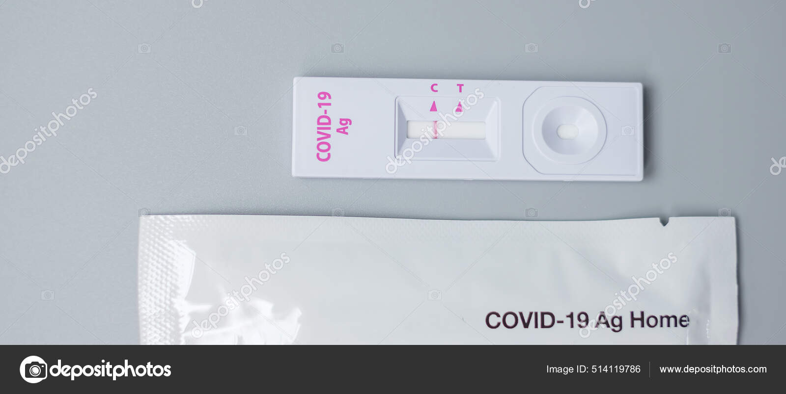 Rapid Antigen Test Kit Negative Result Swab Covid Testing Coronavirus ...