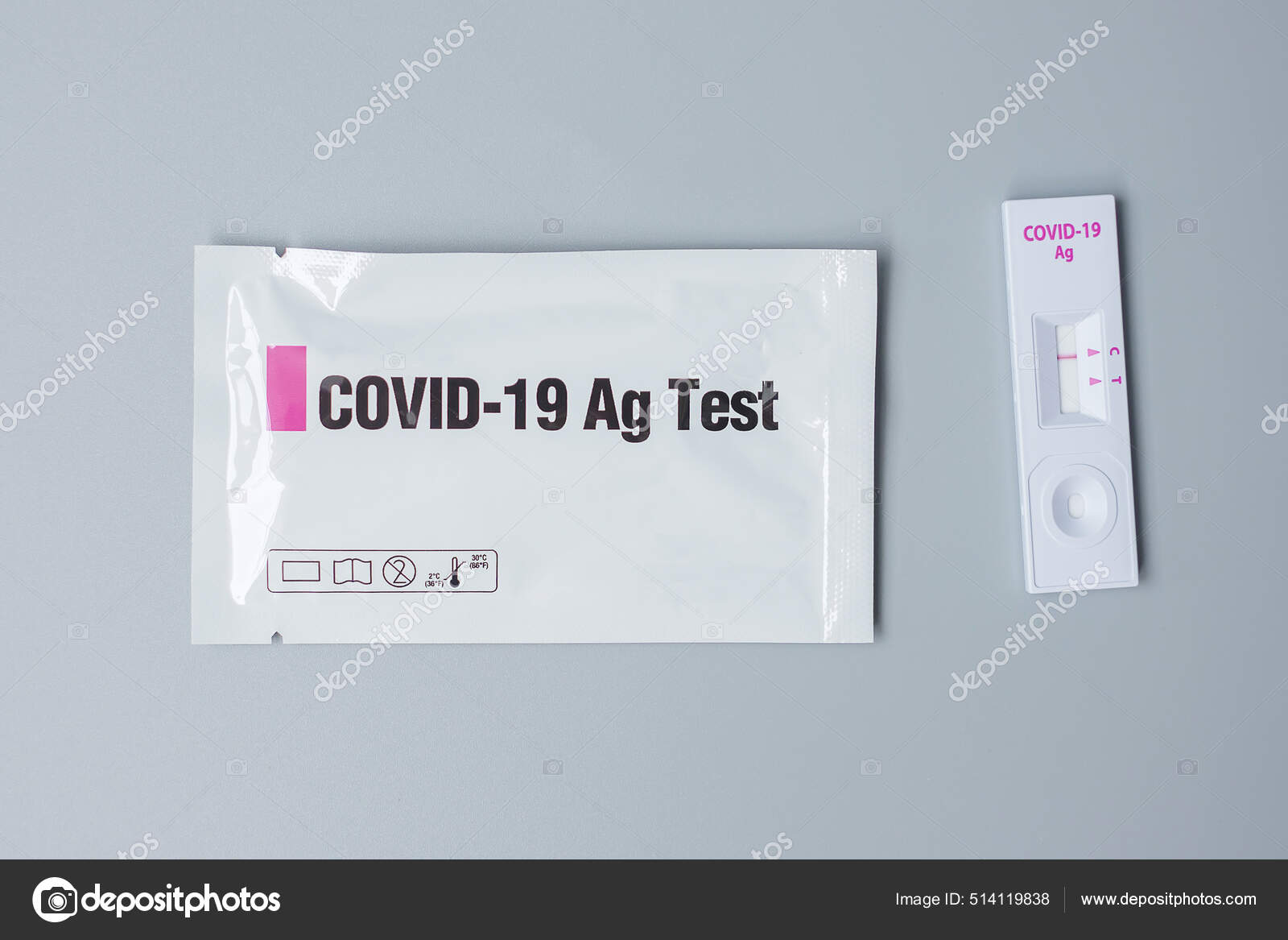 Rapid Antigen Test Kit Negative Result Swab Covid Testing Coronavirus ...