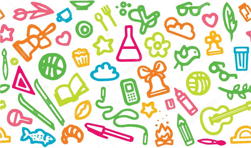 De vuelta a la escuela. Patr n sin costuras. Ilustraci n vectorial. 2024