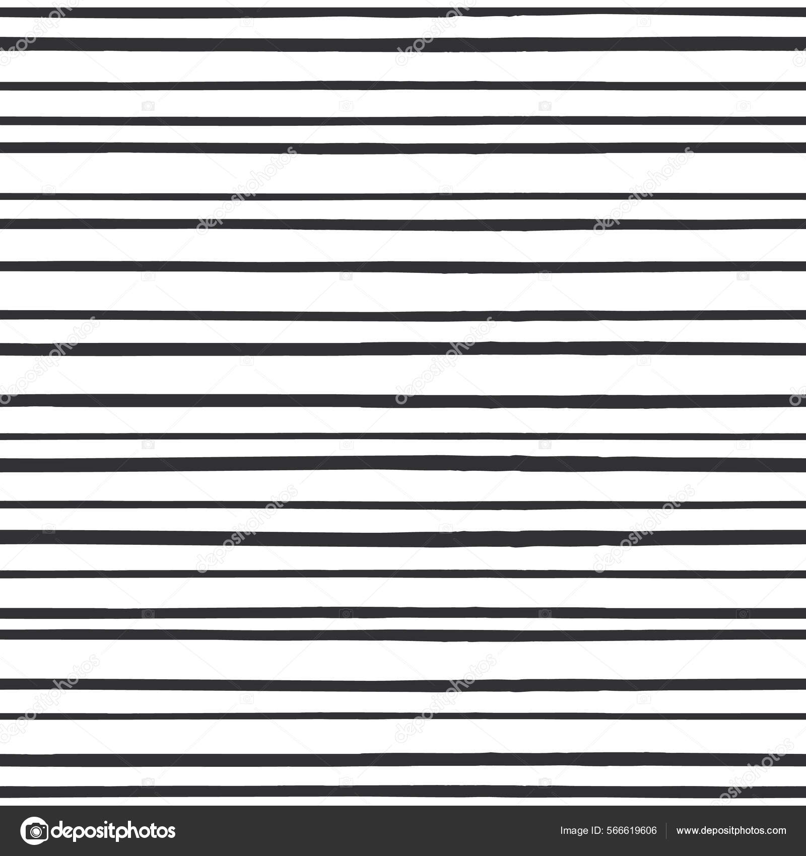 Striped background seamless pattern. Black and white textured grunge ...