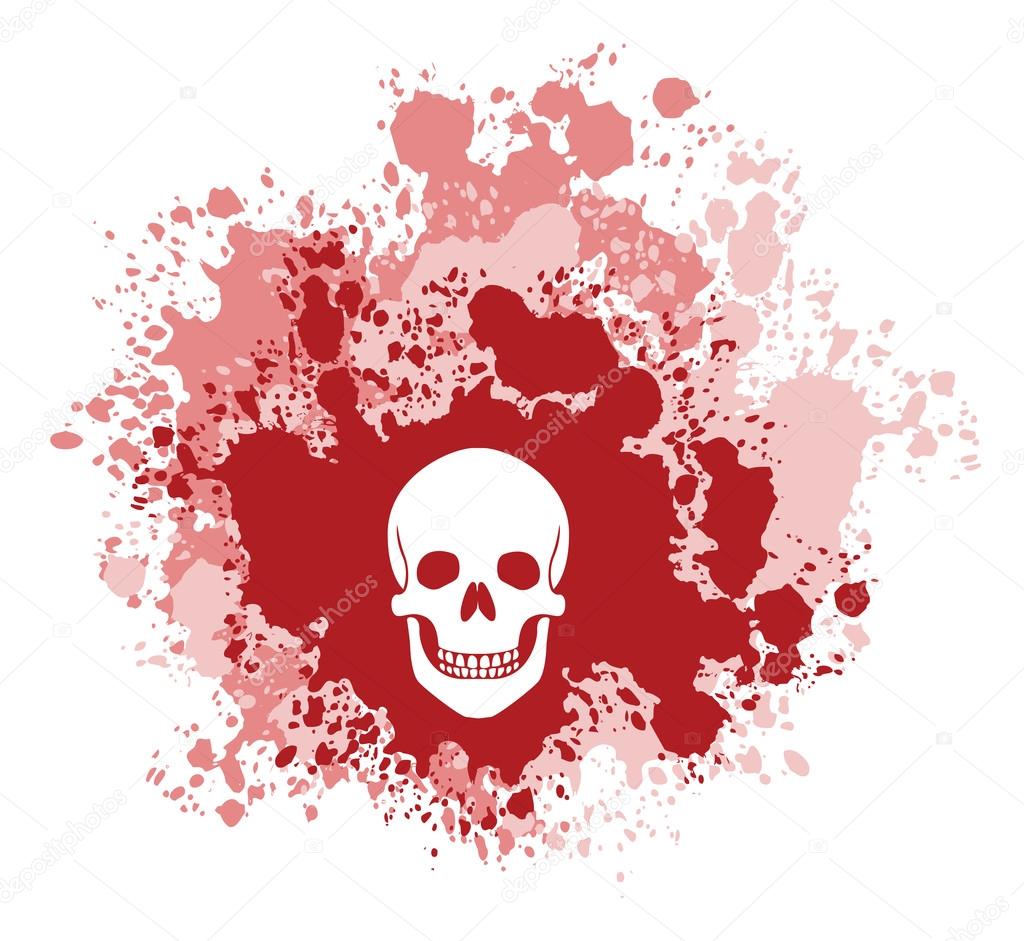 Bloody Skull And Crossbones