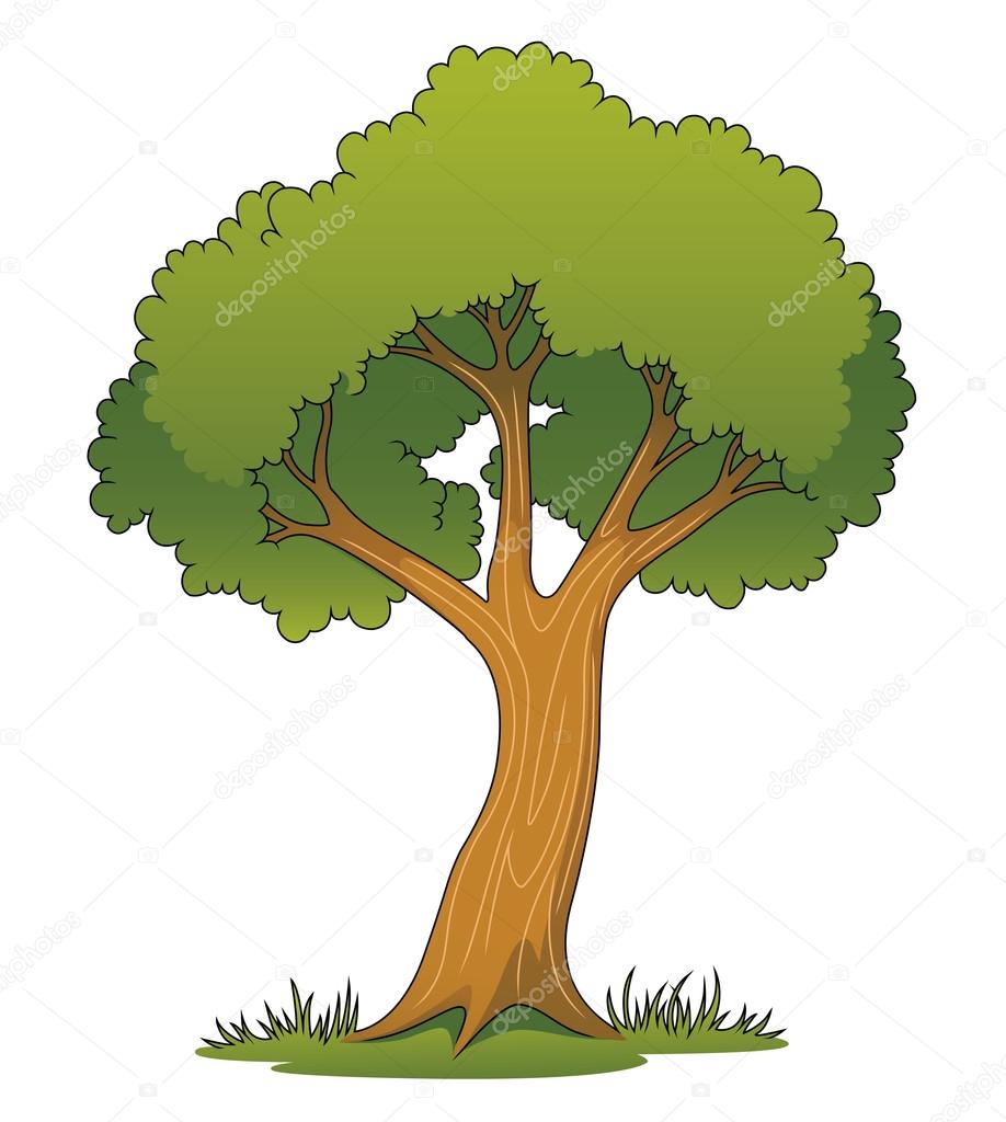 Cartoon-Baum Stock Vector by ©AvelKrieg 24796569