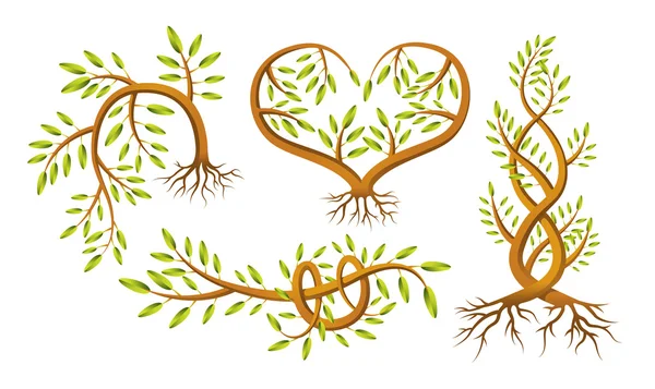 Double helix tree Vector Art Stock Images | Depositphotos