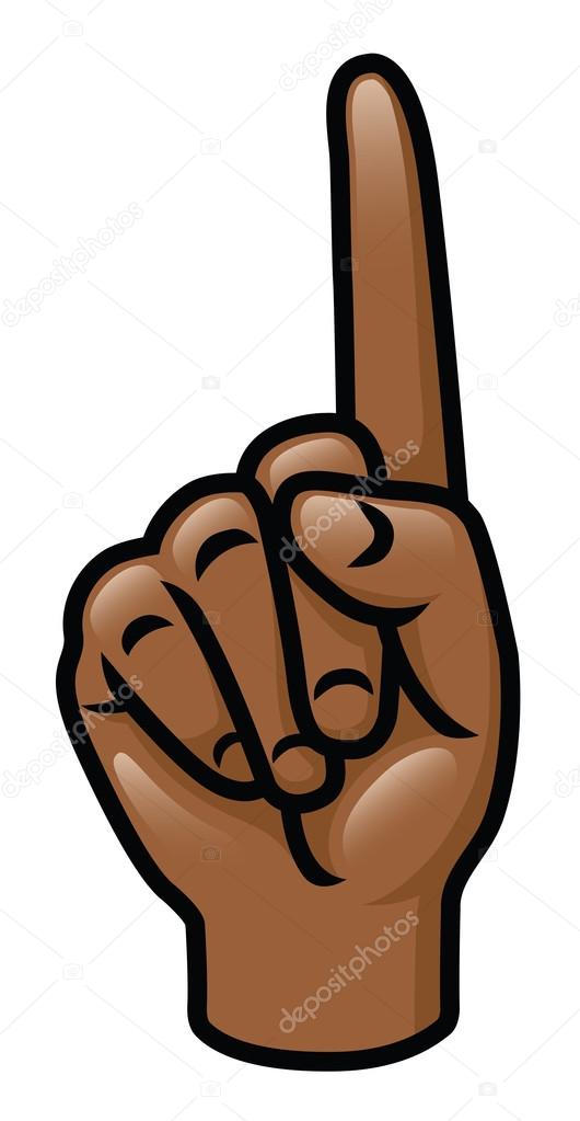 1 Finger Clipart