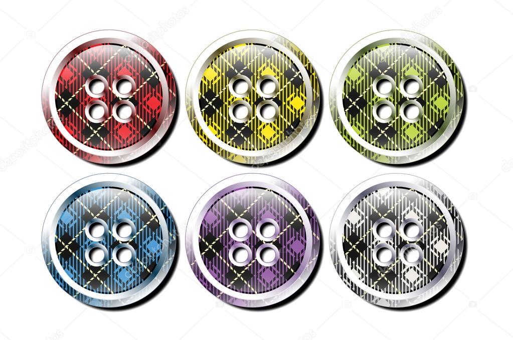 Plaid Buttons Stock Vector Image by ©AvelKrieg #24801195