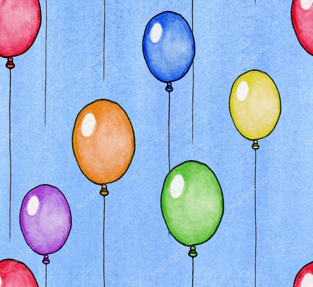 Watercolor Balloon Background Stock Photo by ©AvelKrieg 39287319