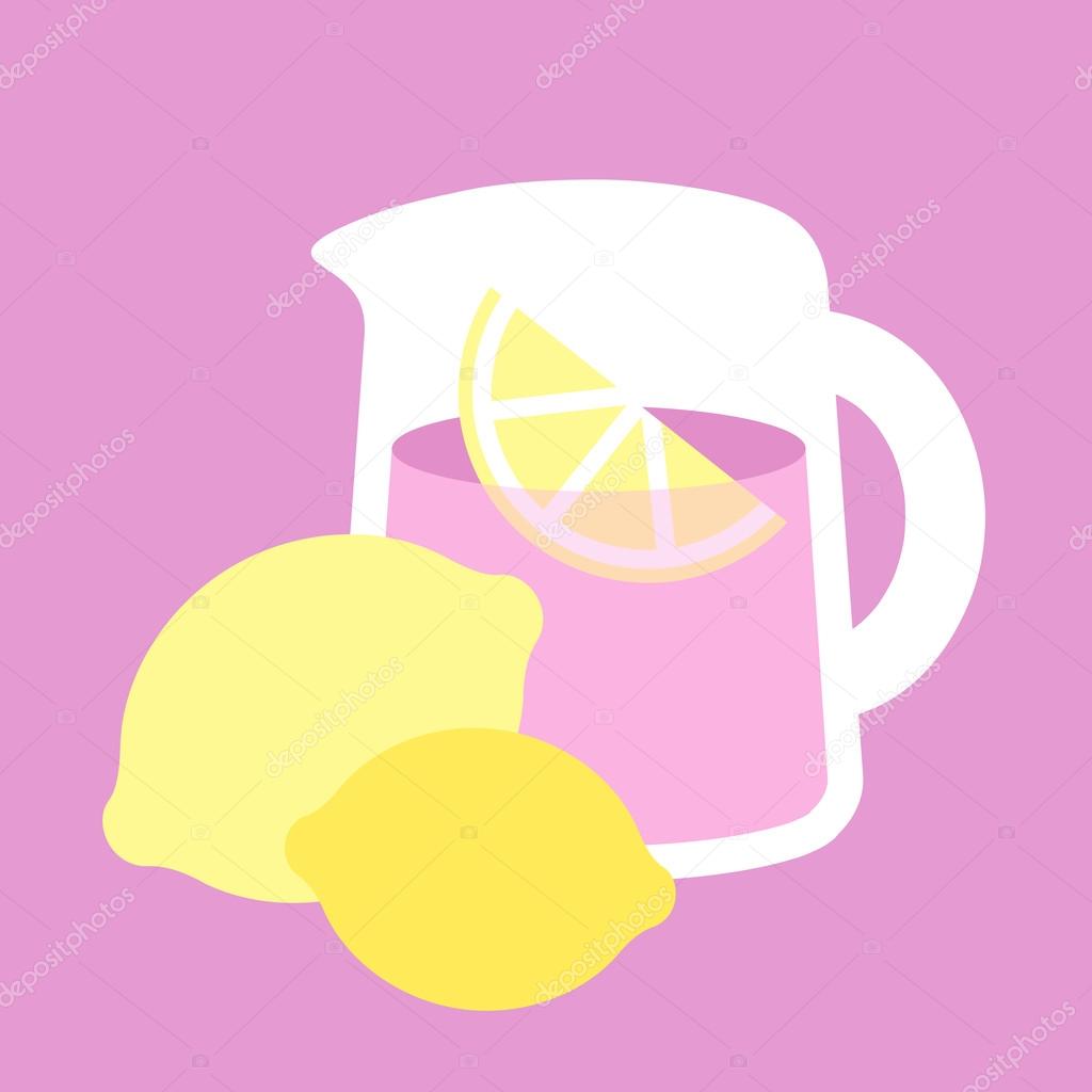 Pink Lemonade Stock Vector Image by ©AvelKrieg #46370765