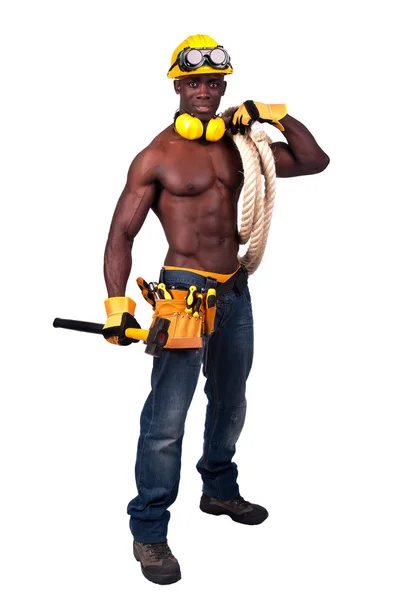 Black construction worker Stock Photos, Royalty Free Black construction ...