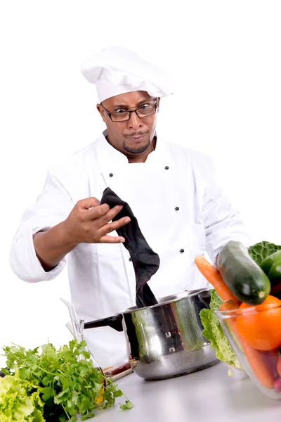 African chefs cooking in the kitchen smiling full image in hd Stock ...