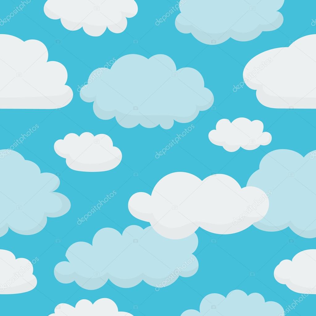 Clouds Pattern — Free Stock Vector © mastaka #40783211