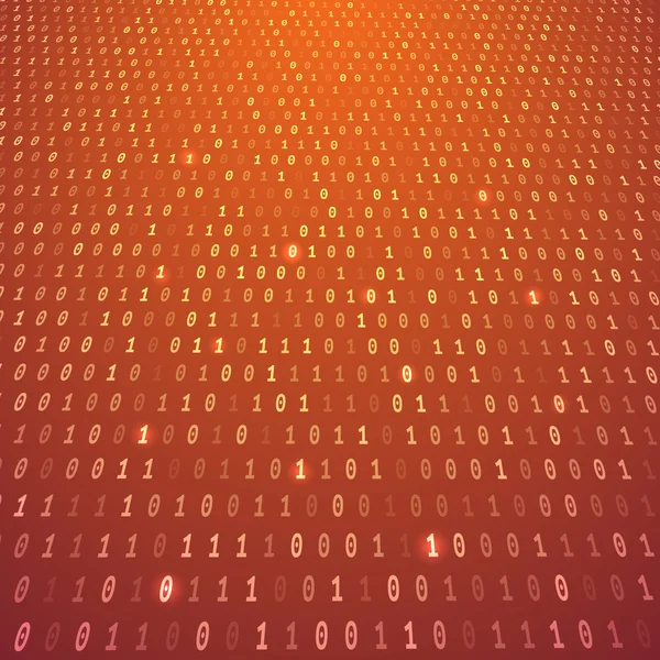 Digital Binary Code on Dark Red BG. Data Breach Stock Vector Image by ©whatawin #281096288