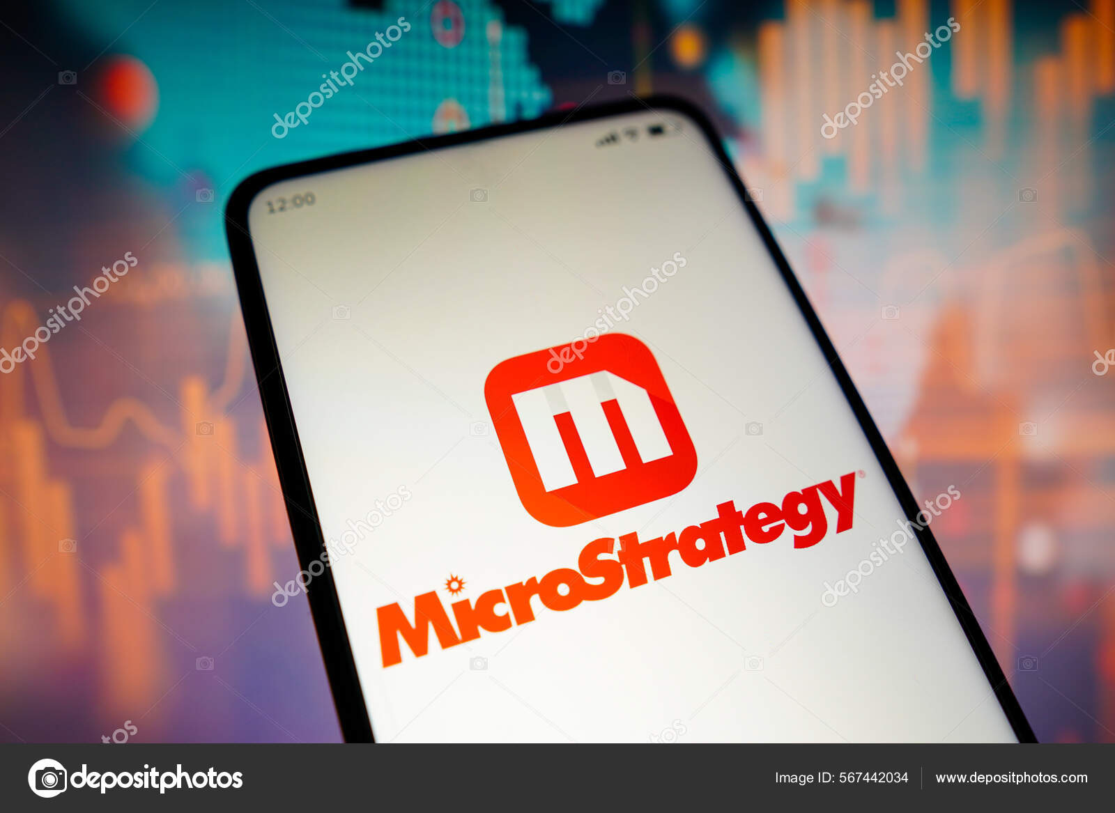 May 2022 Brazil Photo Illustration Microstrategy Incorporated Logo Seen ...