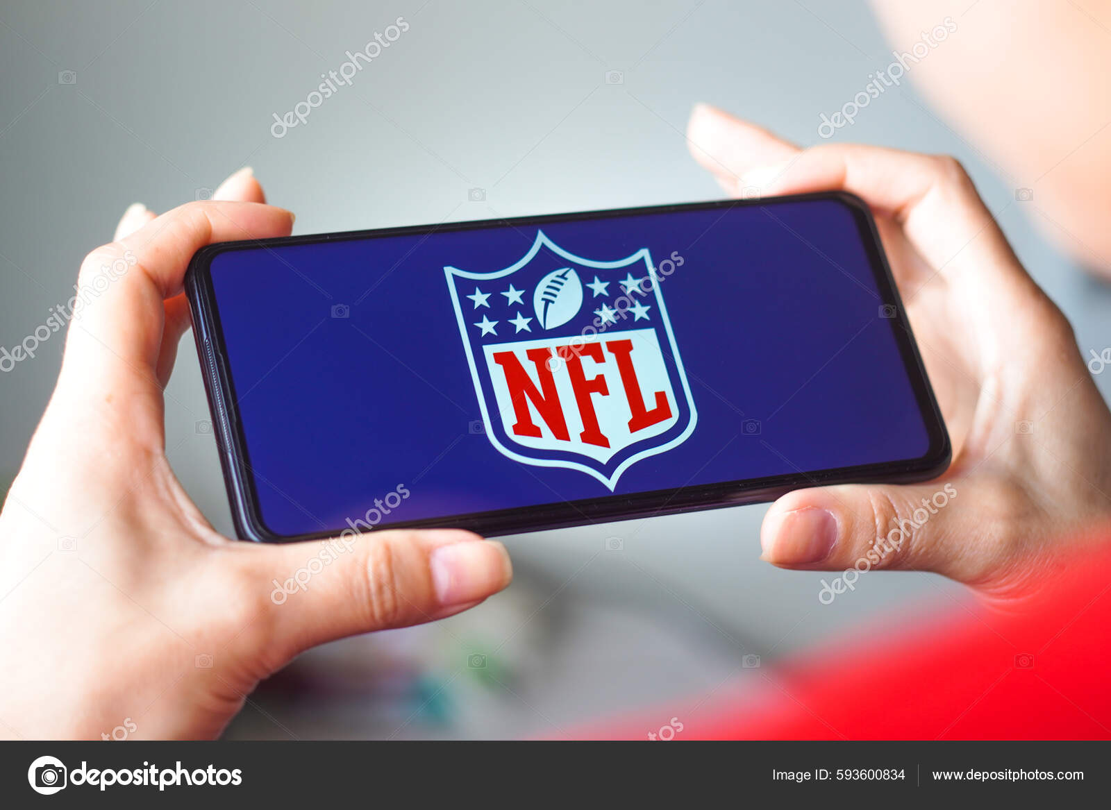 July 2022 Brazil Photo Illustration National Football League Nfl Logo — Foto editorial de stock ...
