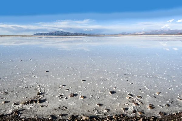 Salinas Grandes on Argentina Andes is a salt desert in the Jujuy Stock ...