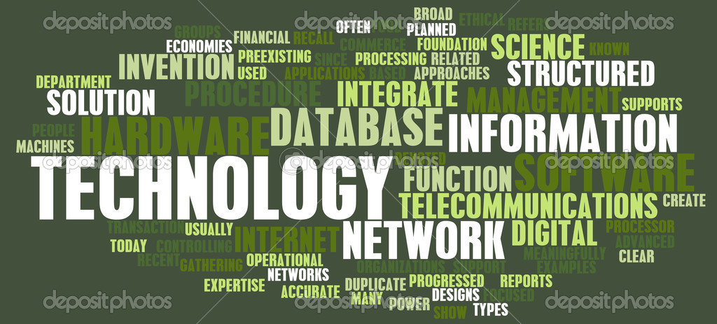 Technology Word Art
