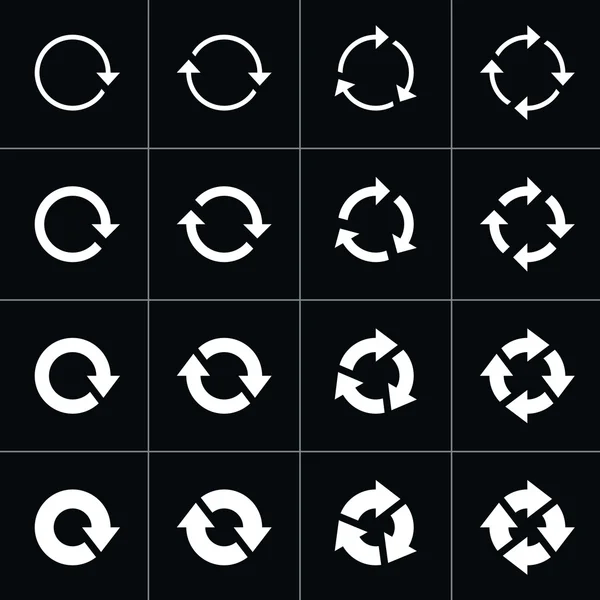 16 arrow pictogram refresh reload rotation loop sign set. Stock Vector Image by ©ifeelgood #23800945