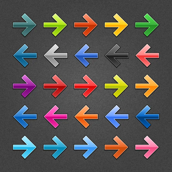 Set color arrow sign texture paint — Stock Vector © ifeelgood #141148700