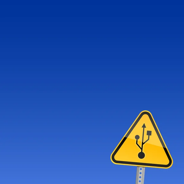 Small yellow road warning sign with exclamation mark symbol Stock ...