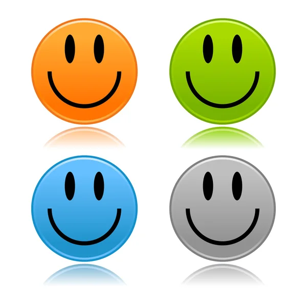 Smiley face icon button Vector Art Stock Images | Depositphotos