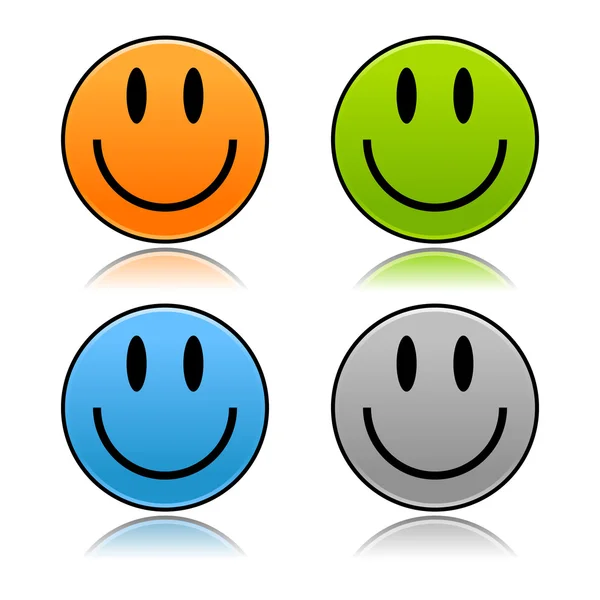 Smiley face icon button Vector Art Stock Images | Depositphotos
