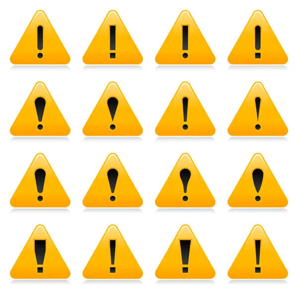Yellow Warning Triangle Sign With Exclamation Mark