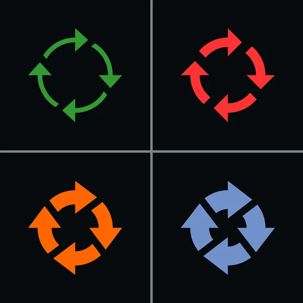 4 arrow pictogram refresh reload rotation loop sign set Stock Vector Image by ©ifeelgood #23800915