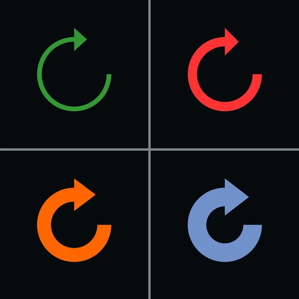 4 arrow icon refresh, rotation, reset, repeat, reload sign set Stock Vector Image by ©ifeelgood ...