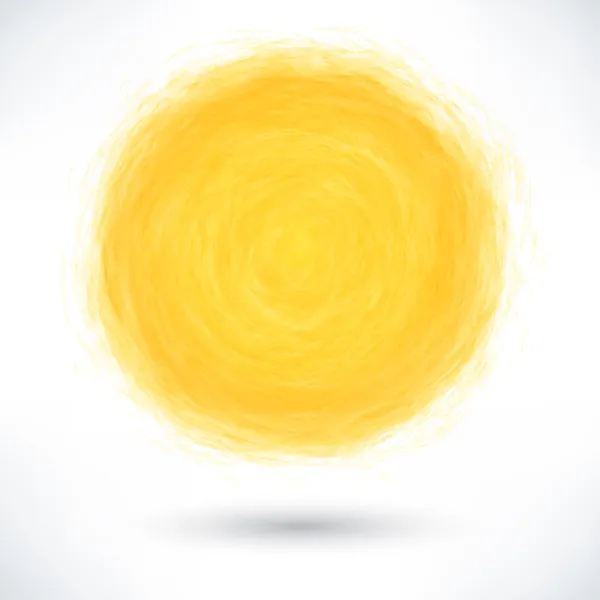 Yellow brush stroke in circle — Stock Vector © ifeelgood #43904357