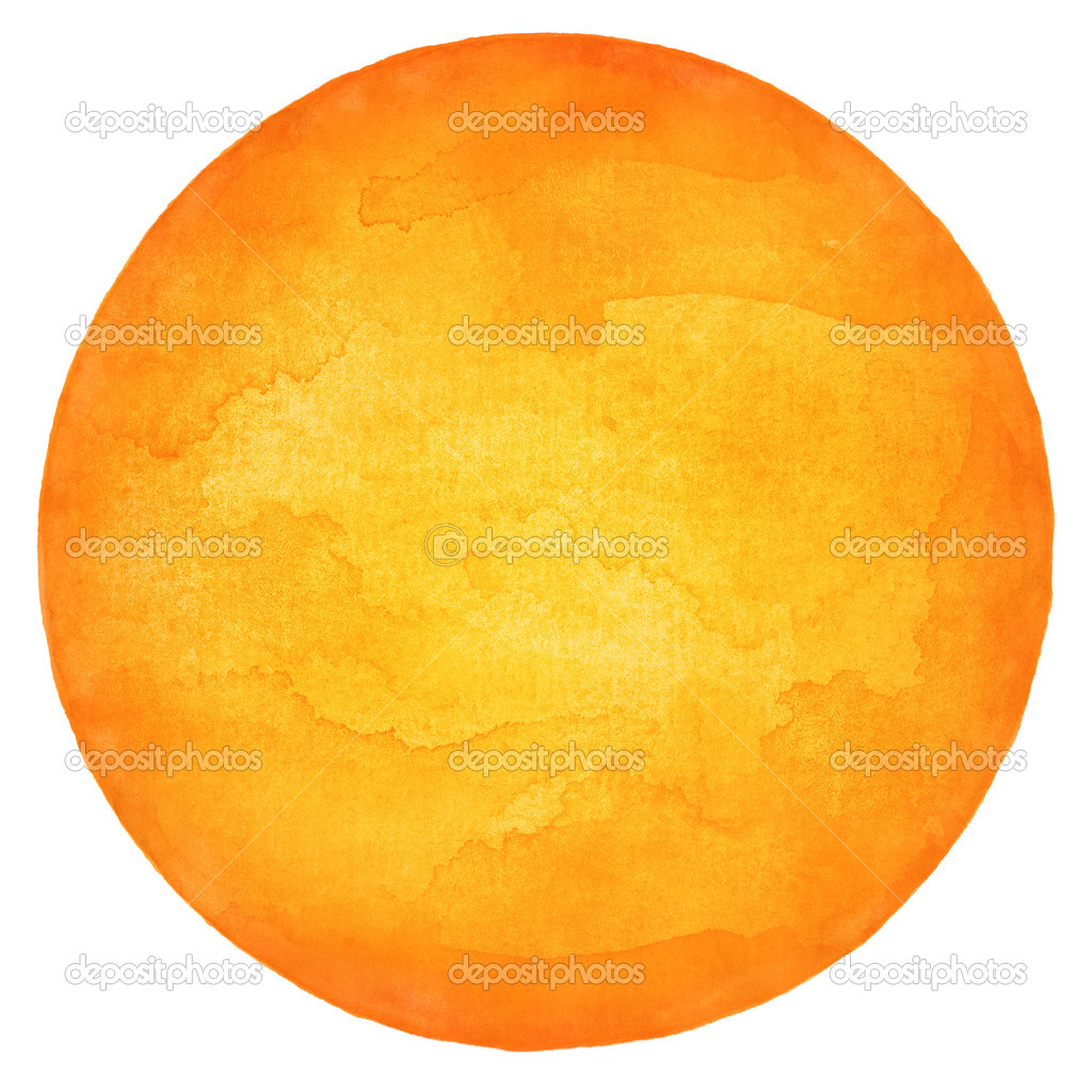 Orange circle blank watercolor Stock Photo by ©ifeelgood 44063315