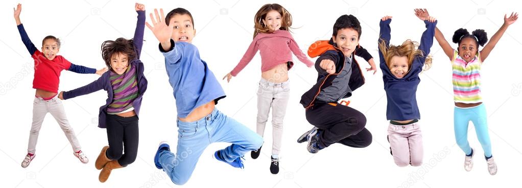 Kids jumping Images, Royalty-free Stock Kids jumping Photos & Pictures ...